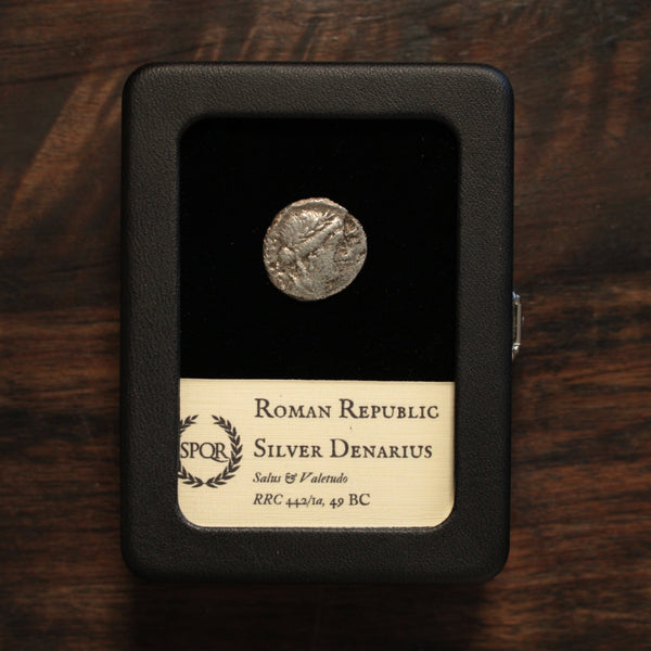 Rome, Denarius, Salus & Valetudo - 49 BCE - Roman Republic - History Hoard