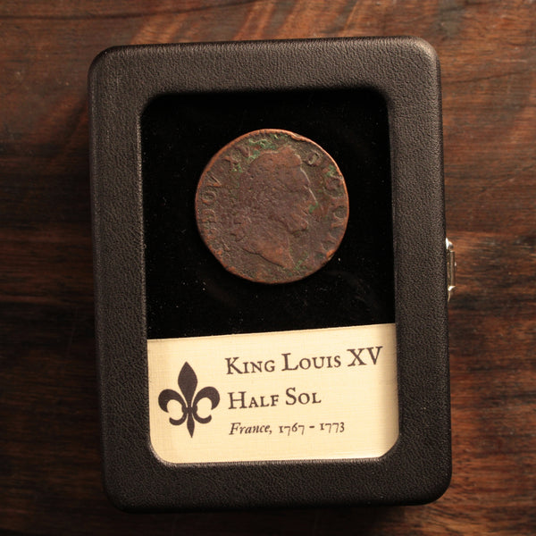 France, King Louis XV, ½ Sol - 1767 to 1773 - France - History Hoard