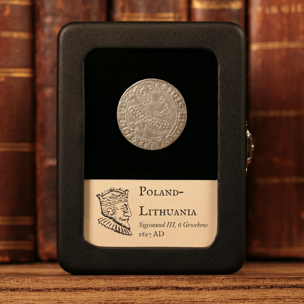 Poland, King Sigismund III, Silver 6 Groschens - 1627 CE - Polish-Lith ...