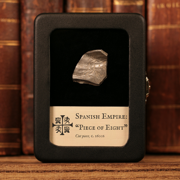 Spanish Empire, Cut Piece of a Silver 8 Reales Coin, "Piece of Eight ...