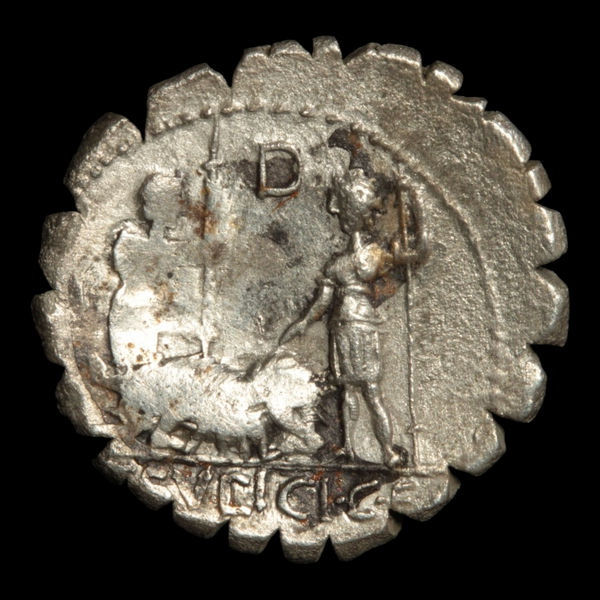 Rome, Republican Denarius, Dei Penates (Household Dieties) // Two Male ...