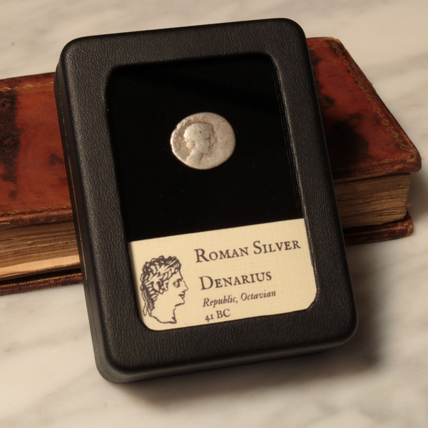 Rome, Silver Denarius, Augustus (Octavian) - 41 BCE - Roman Republic ...