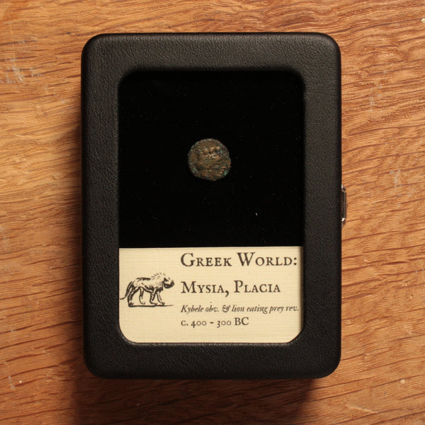 Mysia, City of Placia Bronze, Kybele & Lion - c. 400 to 300 BCE - Gree ...