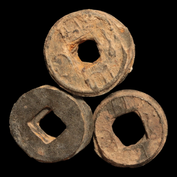 Palembang Pitis, Fused Stacks of Coins - c. 1700 to 1800 CE - Indonesi ...