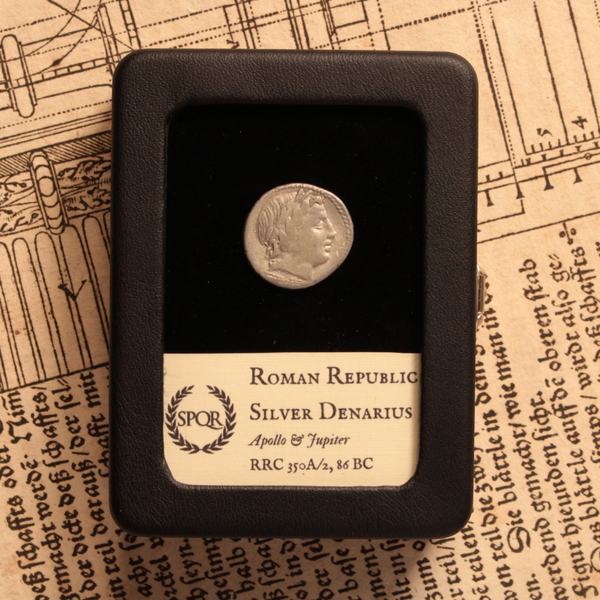 Roman Republic, Silver Denarius, Apollo & Jupiter - 86 BCE - Roman Rep ...