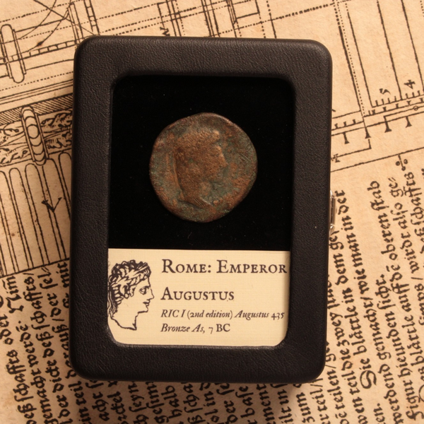 Rome, Emperor Augustus (first emperor of Rome), Bronze As - 7 BCE - Ro ...