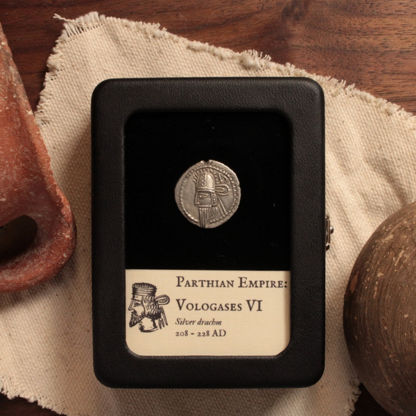 Parthian Empire, King Vologases VI, Silver Drachm - 208 to 228 CE - An ...