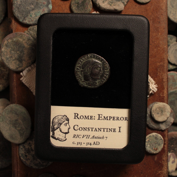 Rome, Emperor Constantine the Great, Bronze, Jupiter on Reverse - 313 ...