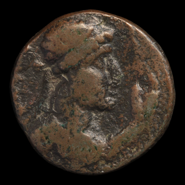 Kushan Empire, Soter Megas (King Vima Takto), Bronze Tetradrachm - c ...