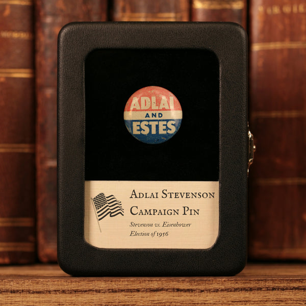 Adlai Stevenson vs. Eisenhower Presidential Campaign Pin - 1956 - Unit ...