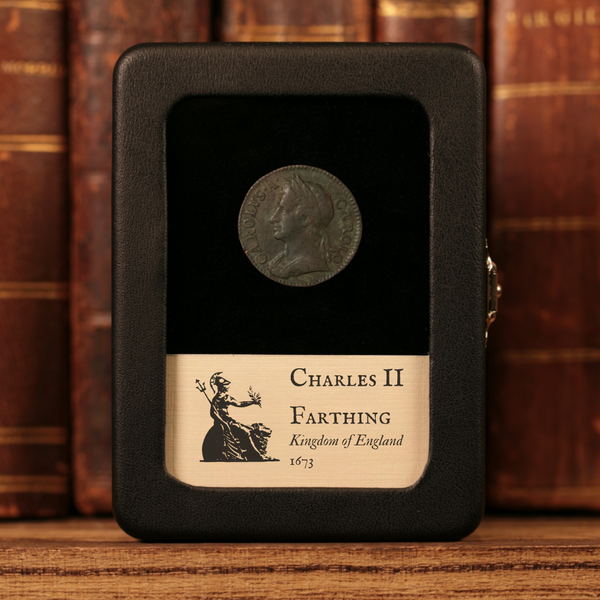 England, King Charles II, Copper Farthing - 1673 - England - History Hoard