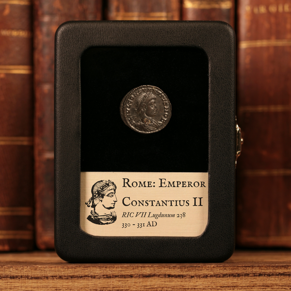 Rome, Emperor Constantius II, AE3, Two Soldiers Reverse - 333 to 335 C ...