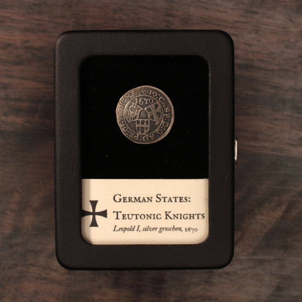 Teutonic Knights, Leopold I, Silver Groschen - 1670 CE - German States ...