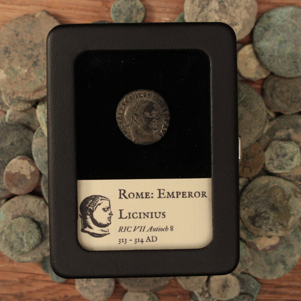 Rome, Emperor Licinius, Silvered Bronze, Jupiter Reverse - 313 to 314 ...