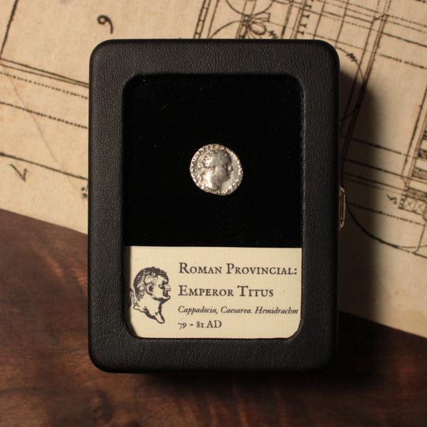 Roman Cappadocia, Emperor Titus, Silver Hemidrachm - 79 to 81 CE - Rom ...