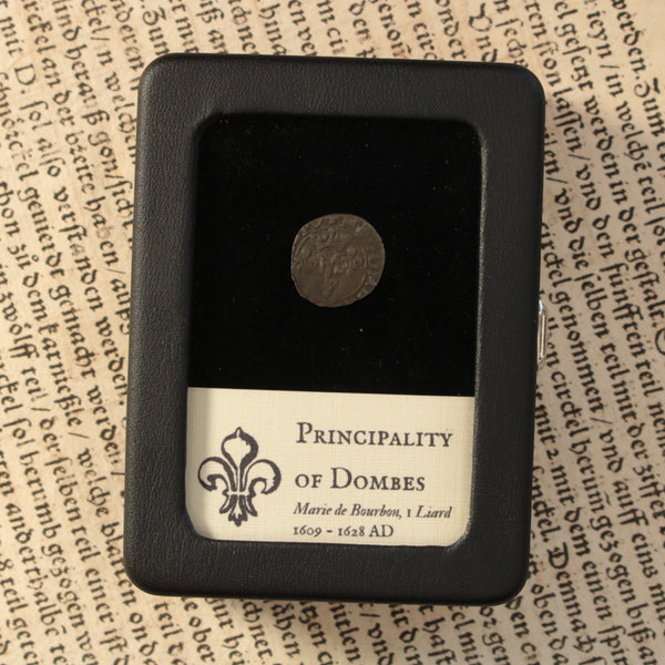 Principality of Dombes, Marie de Bourbon, 1 Liard - 1609 to 1628 CE ...
