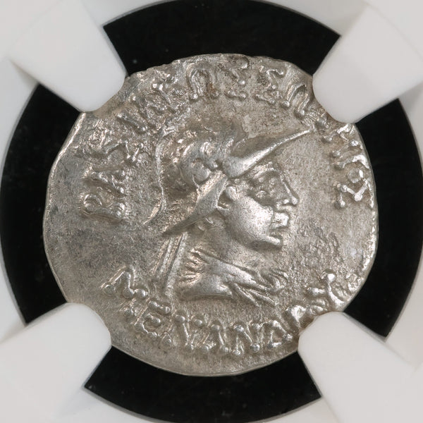 Greco-Bactria, King Menander, Silver Drachm (VF) - c. 165 to 130 BCE ...