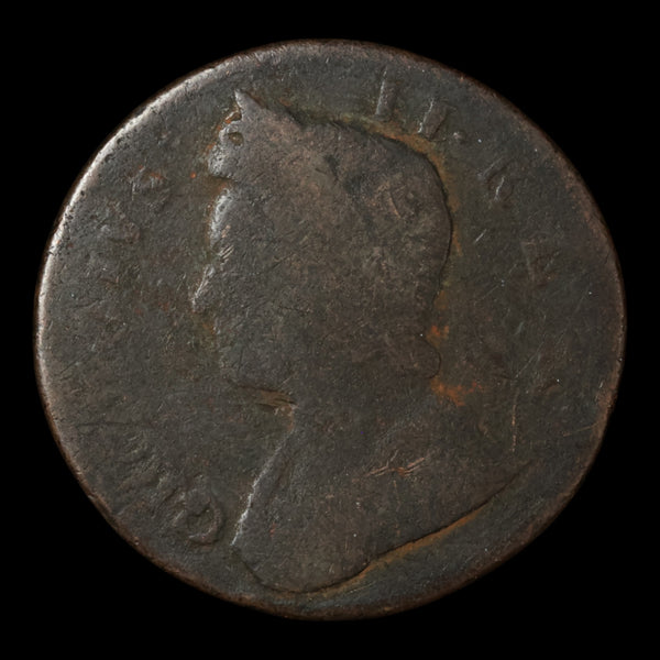 United Kingdom, King George II, Copper Halfpenny - 1729 to 1739 - Unit ...