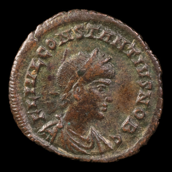Rome, Emperor Constantius II, Bronze Unit, Two Soldiers Reverse - 336 ...