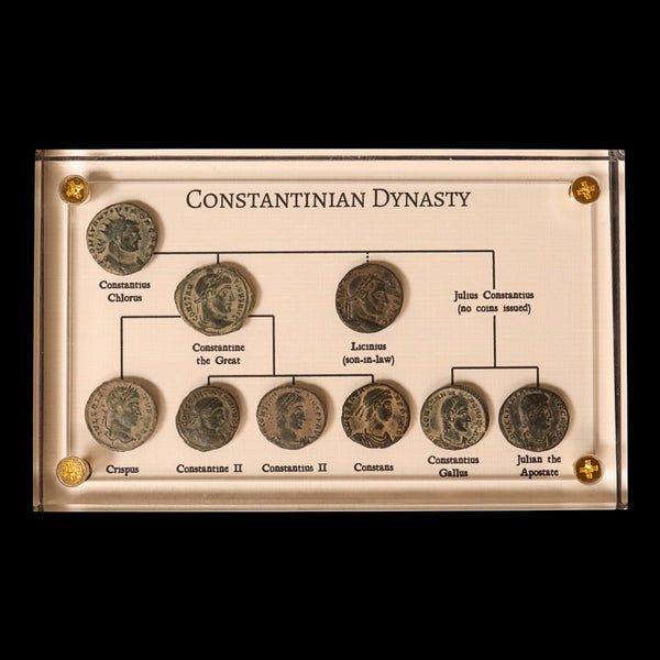Rome, Constantine Family Tree Collection (9 Coins) - 305 to 363 CE - R ...