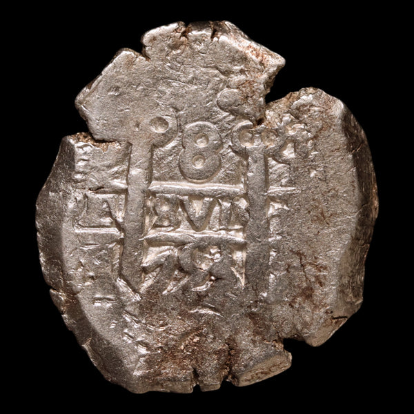 Spanish "Piece of Eight" (8 Reales), Ferdinand VI, Silver Cob Coin - 1 ...