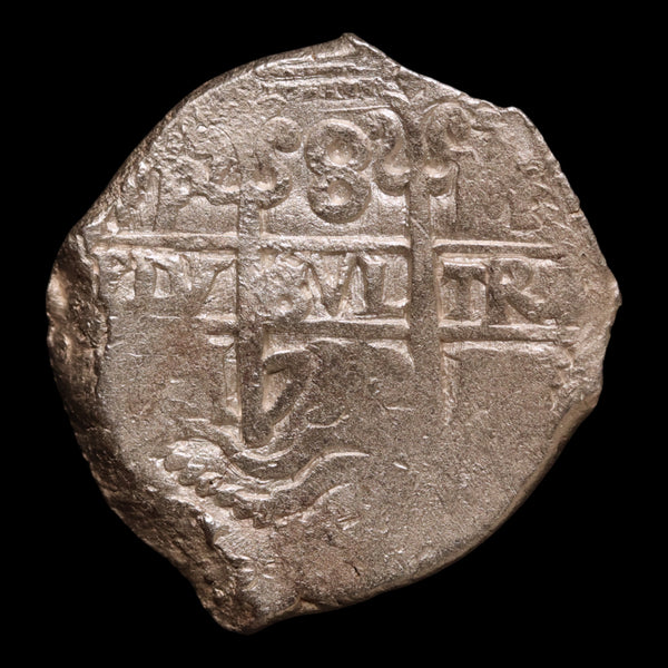Spanish "Piece of Eight" (8 Reales), Philip V, Silver Cob Coin - 1739 ...
