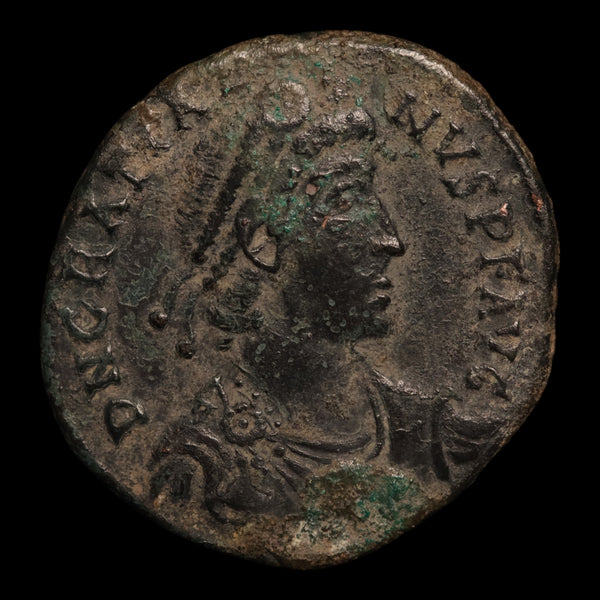 Rome, Empror Gratian, Bronze AE2, Emperor Holding Victory Reverse - 37 ...