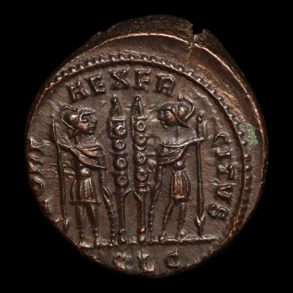 Rome, Emperor Constantius II, AE Nummus, Two Soldiers Reverse - 333 to ...