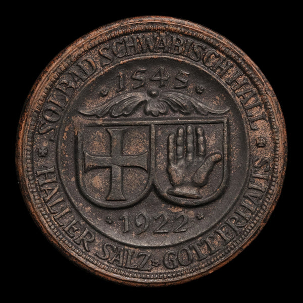 Weimar Germany, Schwäbisch Hall, 20 Marks, Porcelain Notgeld - 1922 ...