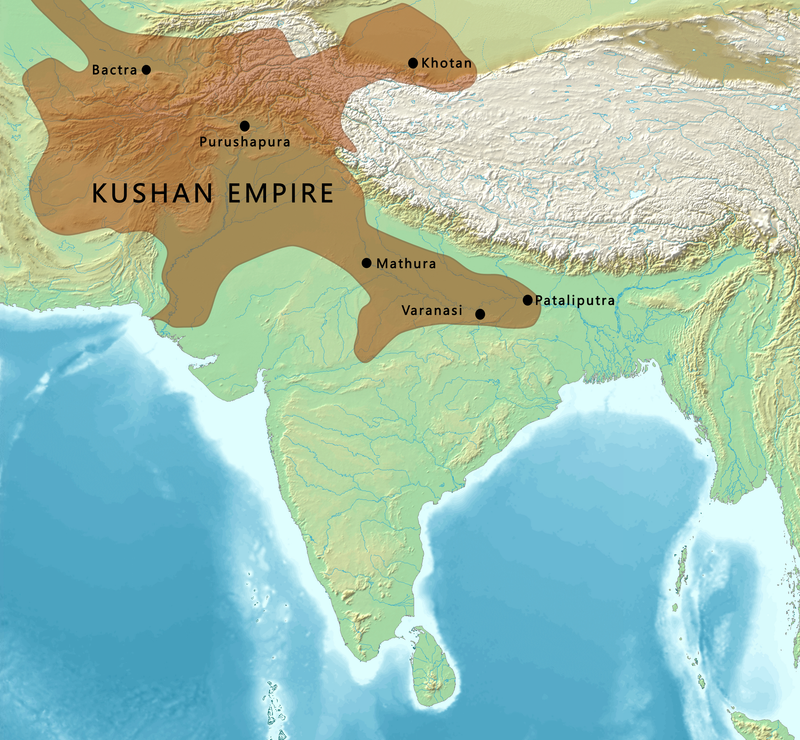 Kushan Empire, Soter Megas, Bronze Tetradrachm - c. 80 to 90 CE - Anci ...