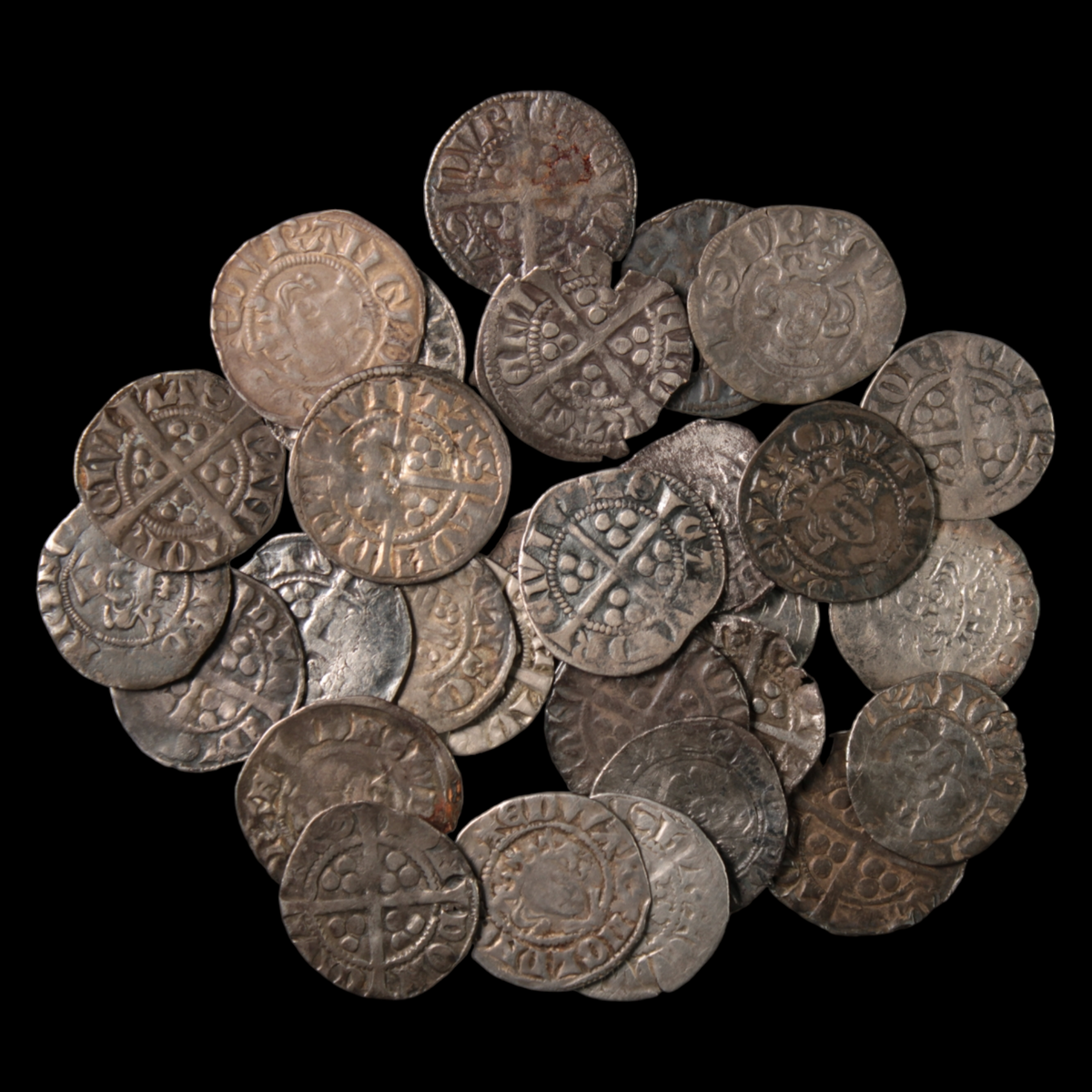 English Silver Penny, Edward I - 1272 to 1307 CE - England - History Hoard