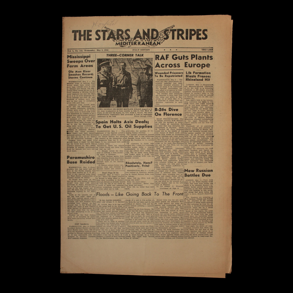 Stars and Stripes Newspaper, European Edition - 1942 to 1945 - World W ...
