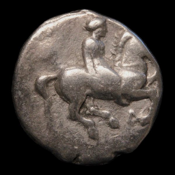 Tarentum, Greek Didrachm, Horseman & Taras Riding Dolphin - c. 380 to ...