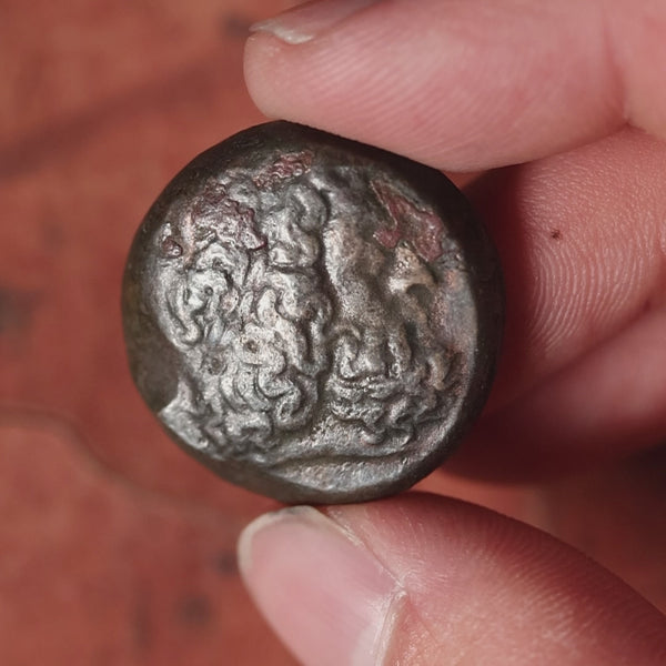 Ptolemaic Egypt, AE20 (Bronze), Zeus & Eagle - c. 200 BCE - Ancient Eg ...