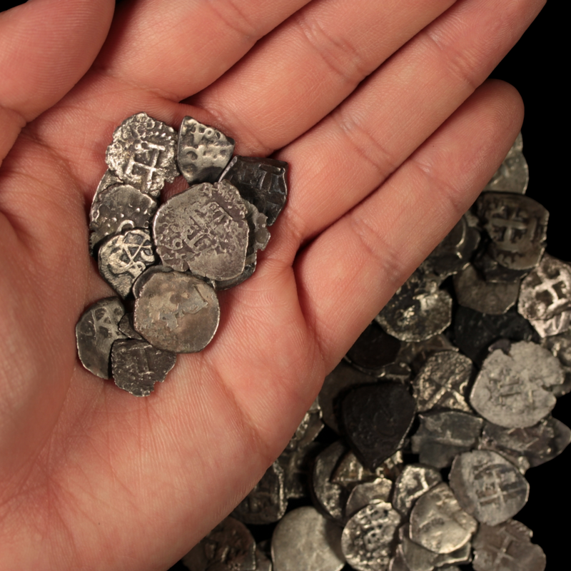 Spanish Silver Cob, 1/2 Real - c. 1600 to 1800 - South America ...