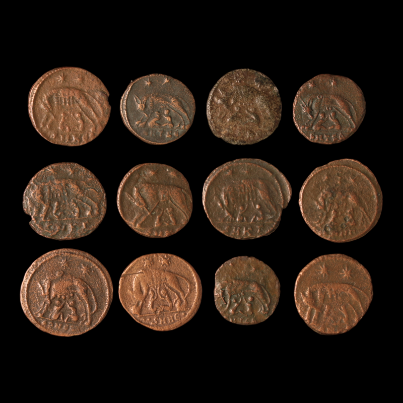 Urbs Roma Coin, Romulus and Remus - c. 330 to 336 CE - Roman Empire ...
