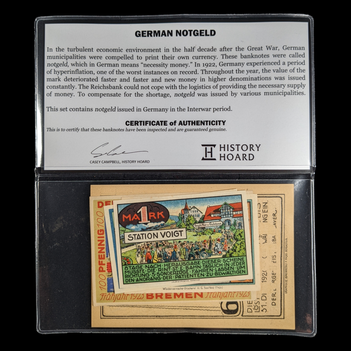 German Notgeld Notes - 1910's to 1920's - Weimar Republic - History Hoard