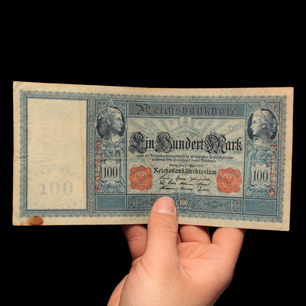 Reichsbanknote, 100 marks - 1908 to 1910 - German Empire - - History Hoard