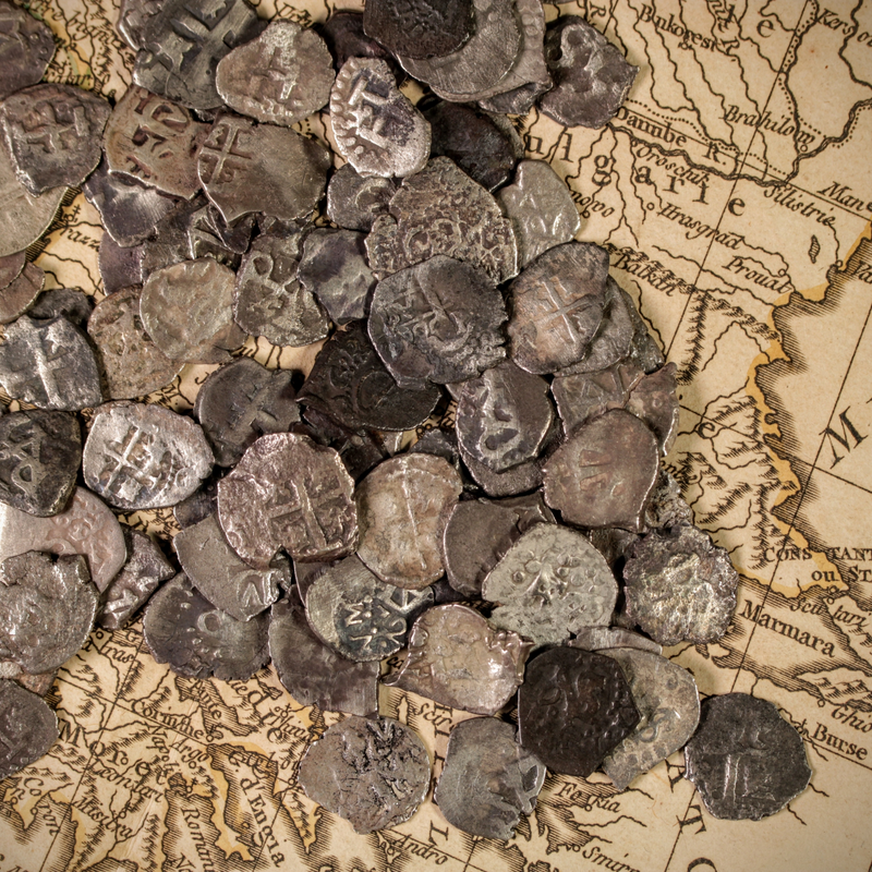 Spanish Silver Cob, 1/2 Real - c. 1600 to 1800 - South America ...