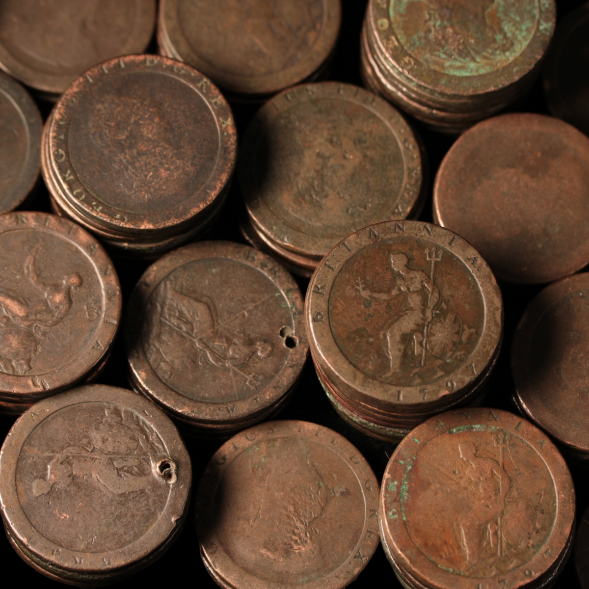 Cartwheel Penny, George III (Bargain Grade) - 1797 - Great Britain ...